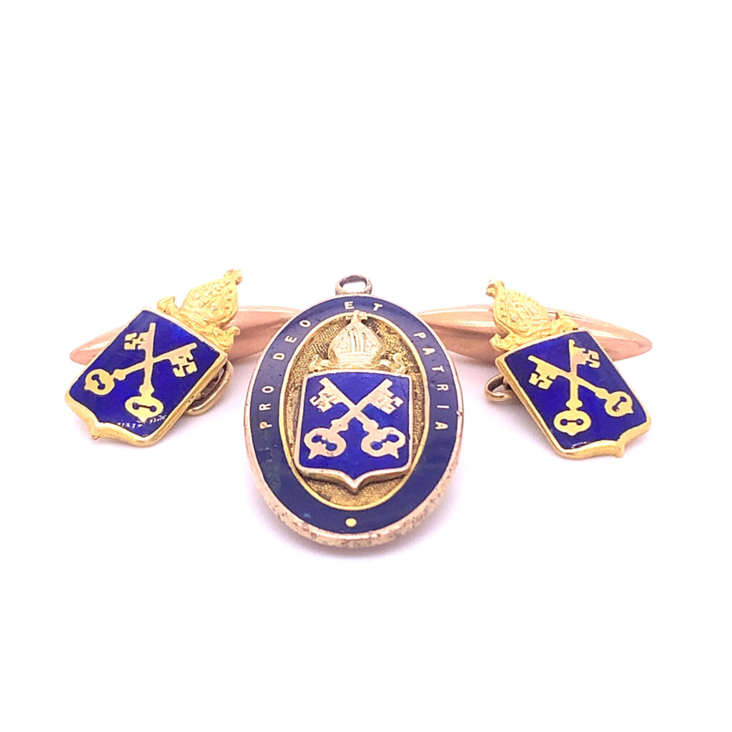 9ct Cufflinks & Pendant Set - St.Peters Adelaide - Valentine’s Antique ...