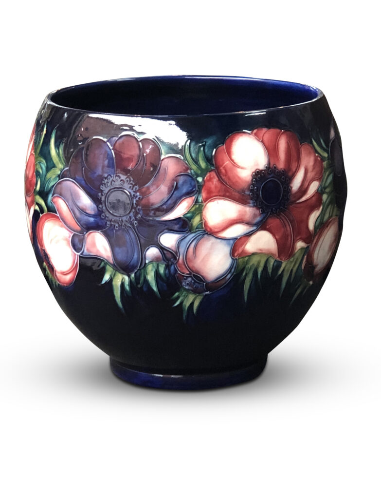 Walter Moorcroft Pottery Anenome Pattern Jardiniere, c. 1947-1953 ...