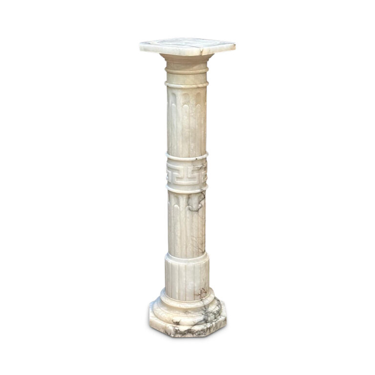 19th century Italian turned marble pedestal c.1870 - Valentine’s ...
